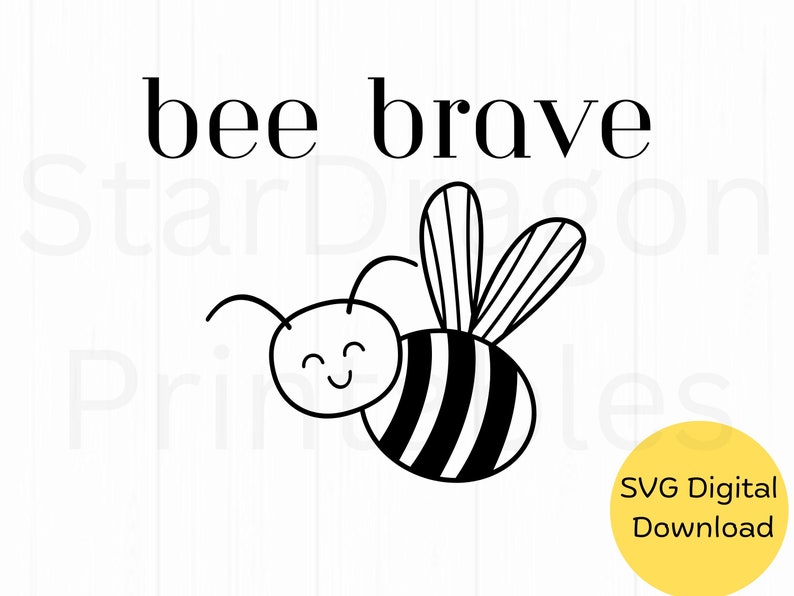 Bee Svg, Brave Svg, Bees Svg, Bees Png, Flying Bee Svg, Cute Bee Svg ...