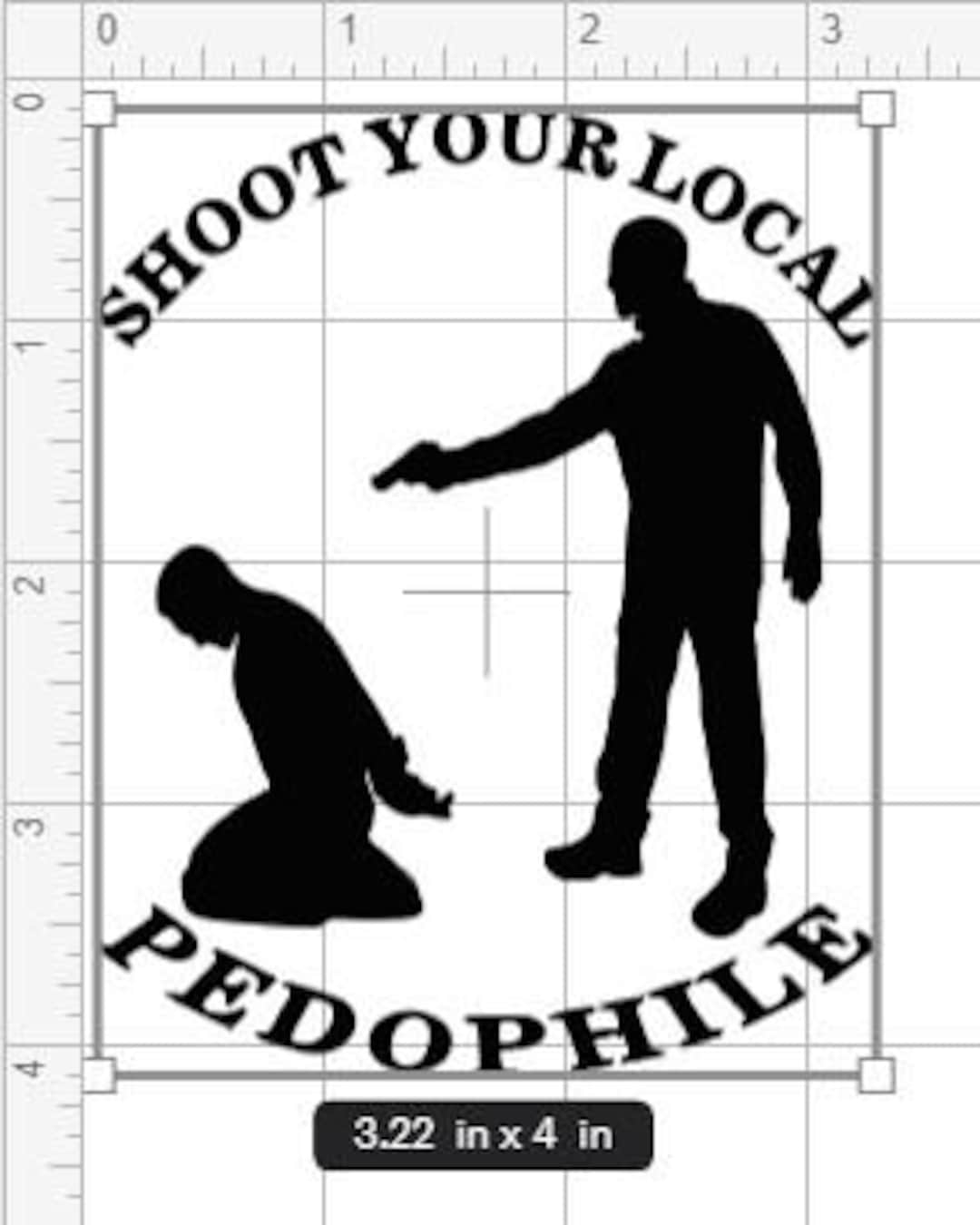 Shoot Your Local Pedophile (male) Decal - Etsy