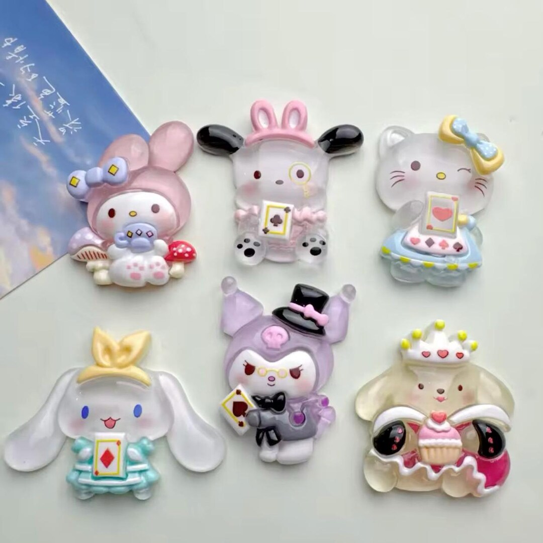 Glow in the Dark Sanrio Fantasy Flatback Charms, Sanrio Charms, Decoden ...