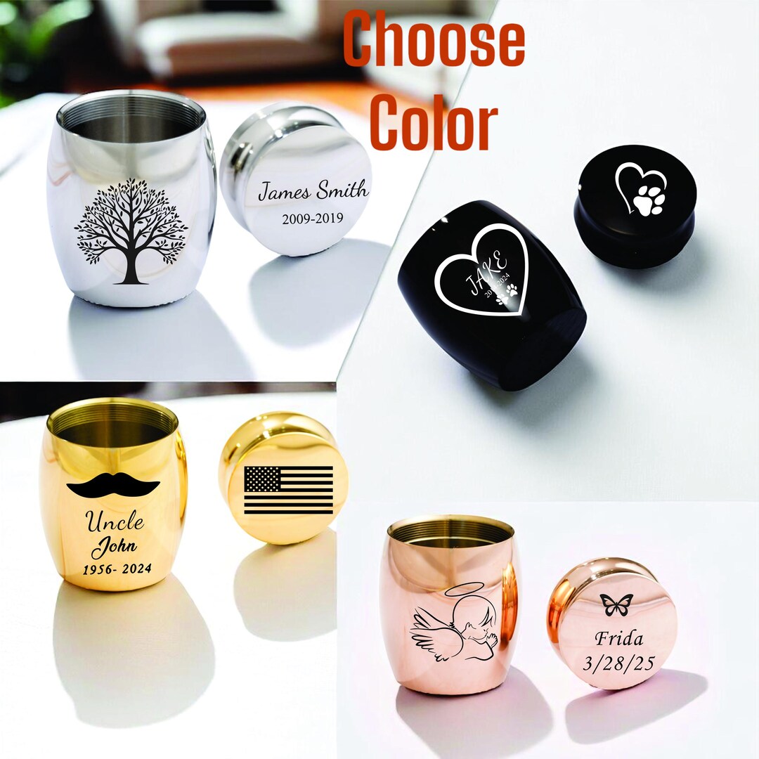 Custom Ash Keeper, Cremation Urn, Urn for Ashes, Mini Urn, Funeral Urn ...