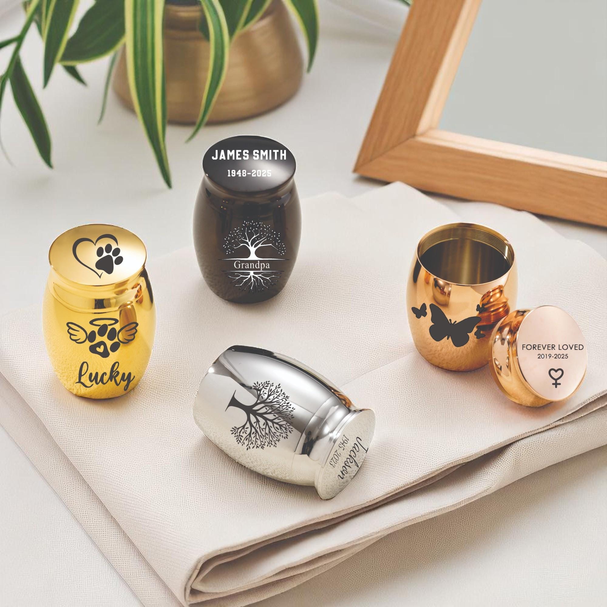 Personalized Mini Urn, Engraved Mini Urn, Cremation Urns, Funeral Urns ...