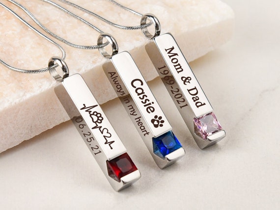 Urn necklace with birthstone store