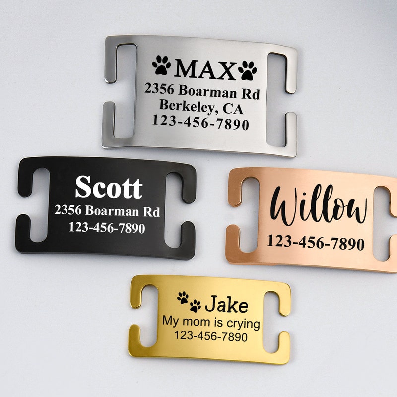 Dog Collar Tags - Etsy