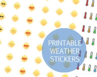 Hot Weather Stickers - Etsy
