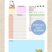 Printable Cute Cat Daily Planner, Cute Cat Theme Day Planner, Cute Cat ...