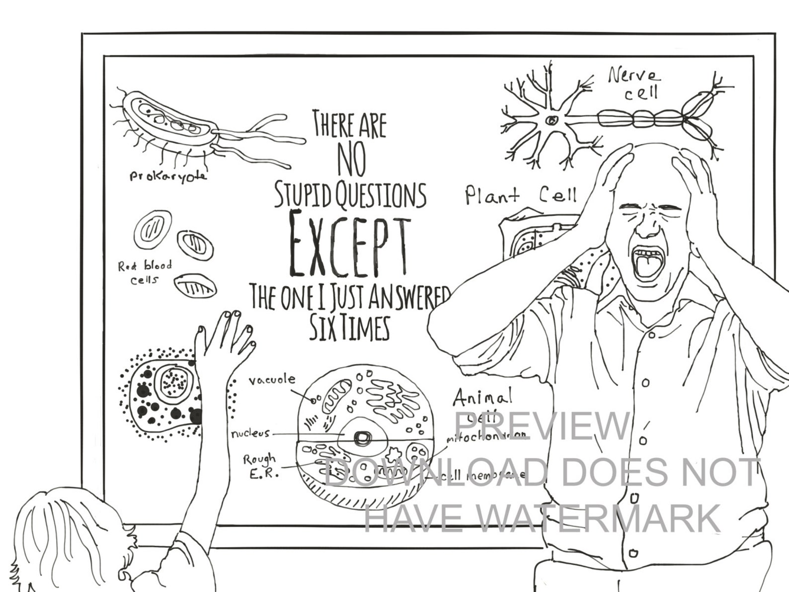 The Educator's Coloring Book {instant Download} PDF - Etsy