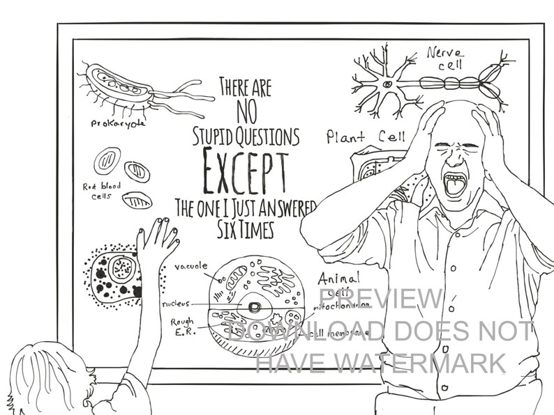 The Educator's Coloring Book {instant Download} PDF - Etsy