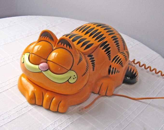 Vintage Garfield Phone - Etsy