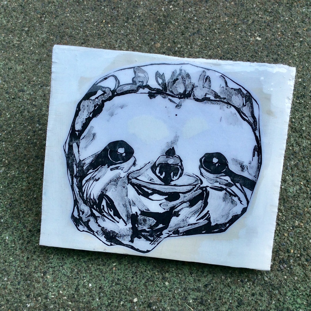 Smiley Sloth - Etsy