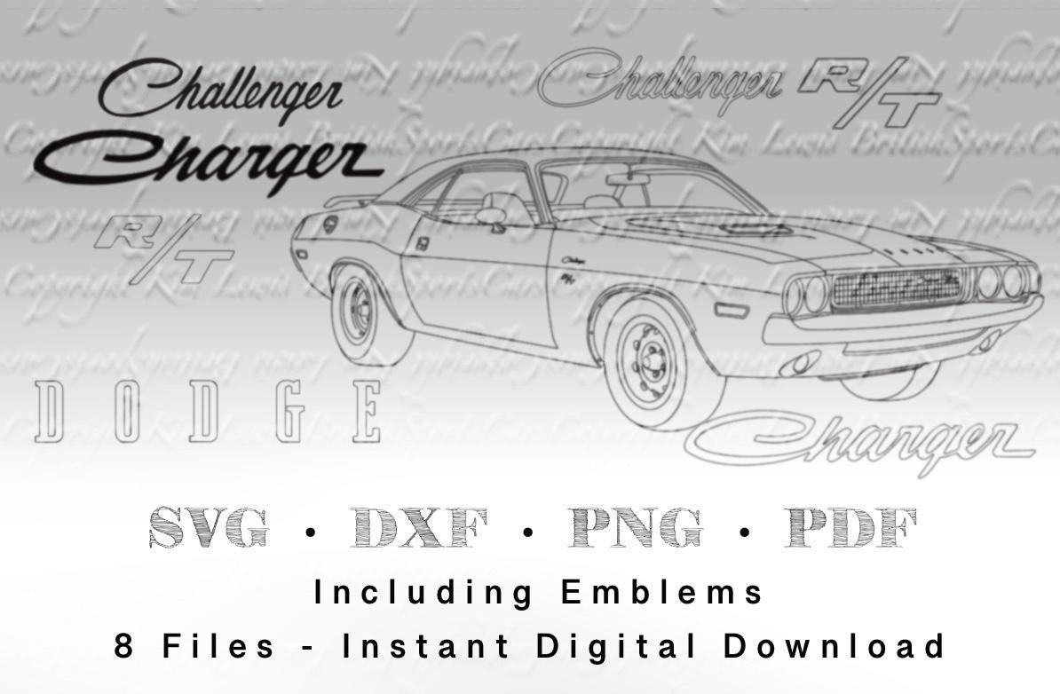 1970 Dodge Challenger R/T - Incl. Emblems - Etsy