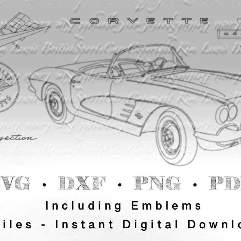Corvette Svg - Etsy