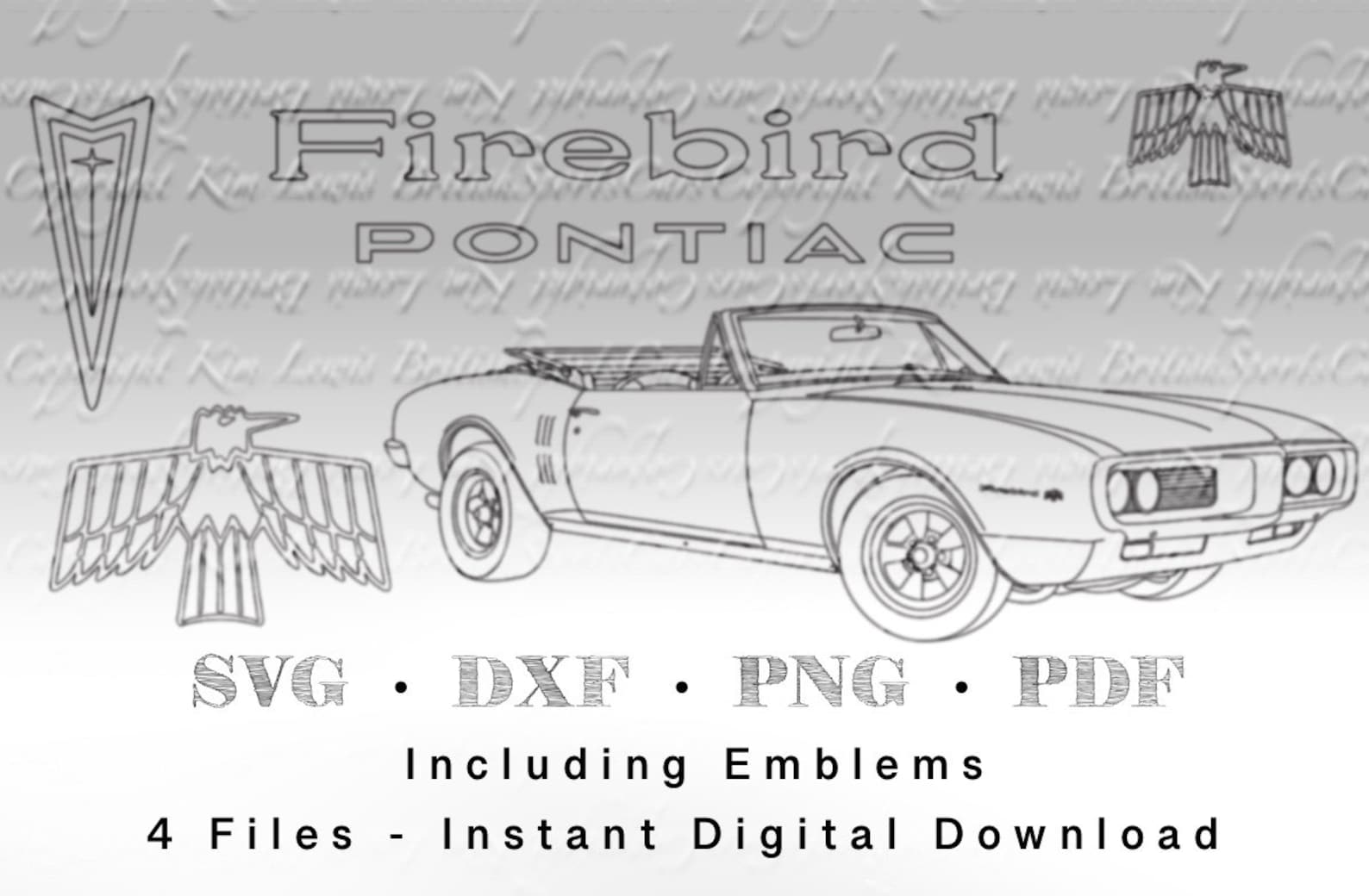 1967 Pontiac Firebird 236 - Incl. Emblems - Etsy