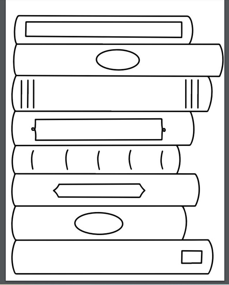 Printable Book Log | Reading List Tracker | Book Covers to Fill in ...