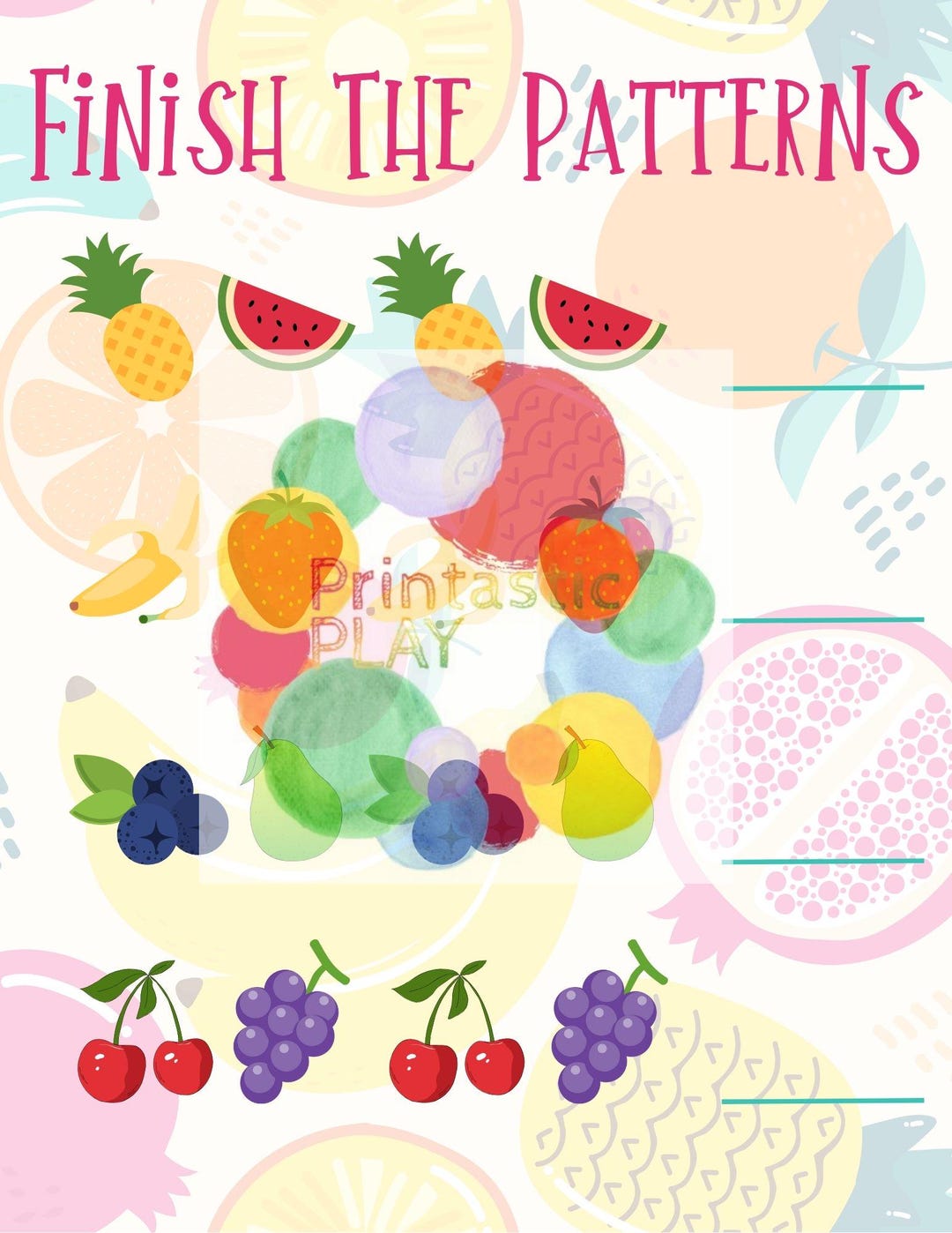 Fruits and Vegetables Printable Pack - Etsy