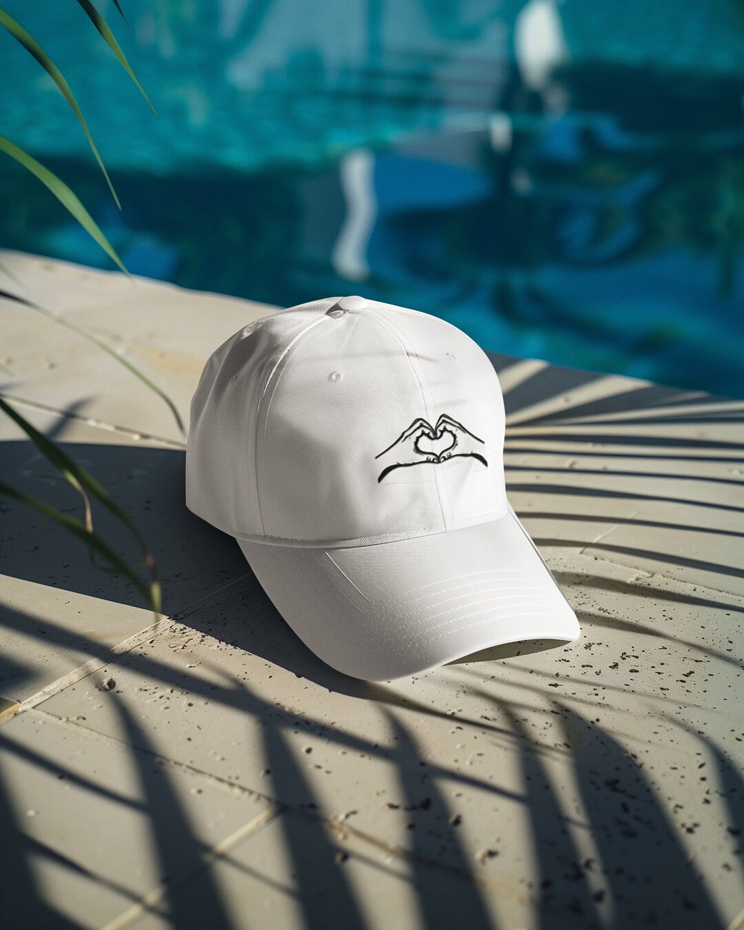 Heart Shape Low Profile Baseball Cap Cute Hat for Casual Wear Gray ...