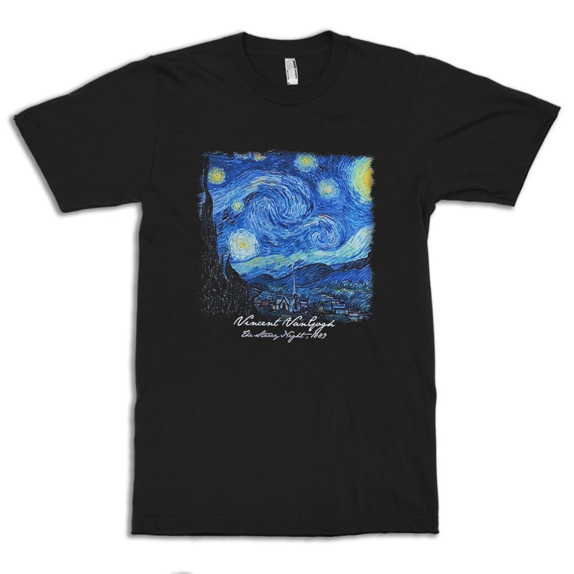 Vincent Van Gogh the Starry Night T-shirt, Men's and Women's Sizes - Etsy