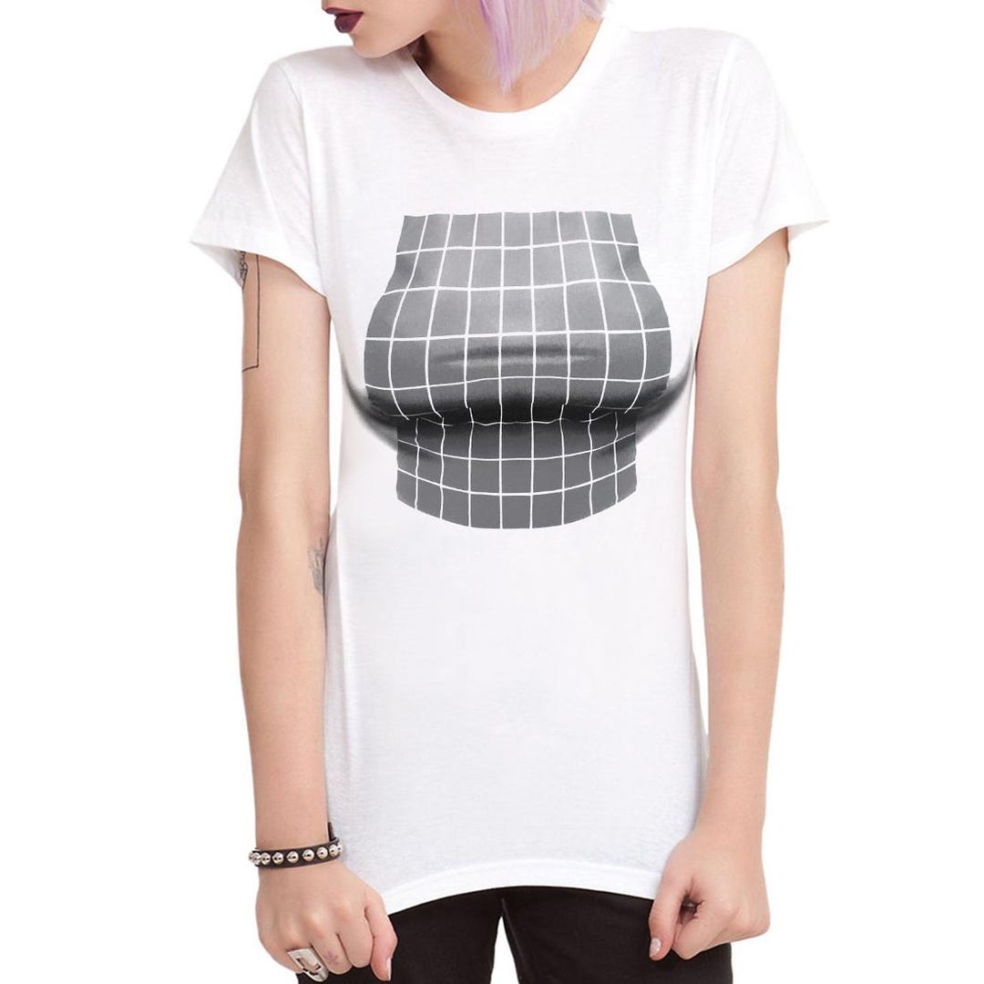 Magnified Boobs Optical Illusion T-shirt, Men's and Women's Sizes DSN ...