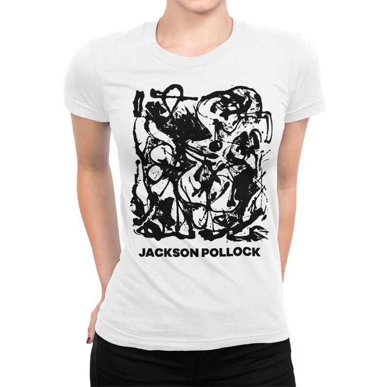 Jackson Pollock Art Painting T-shirt, Men's and Women's Sizes (POL ...
