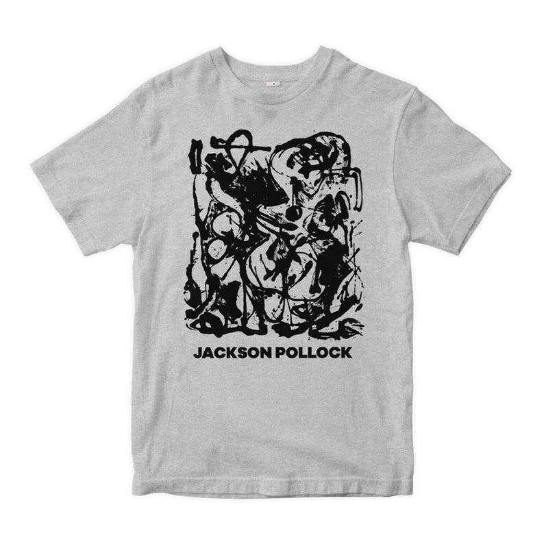 Jackson Pollock Art Painting T-shirt, Men's and Women's Sizes (POL ...