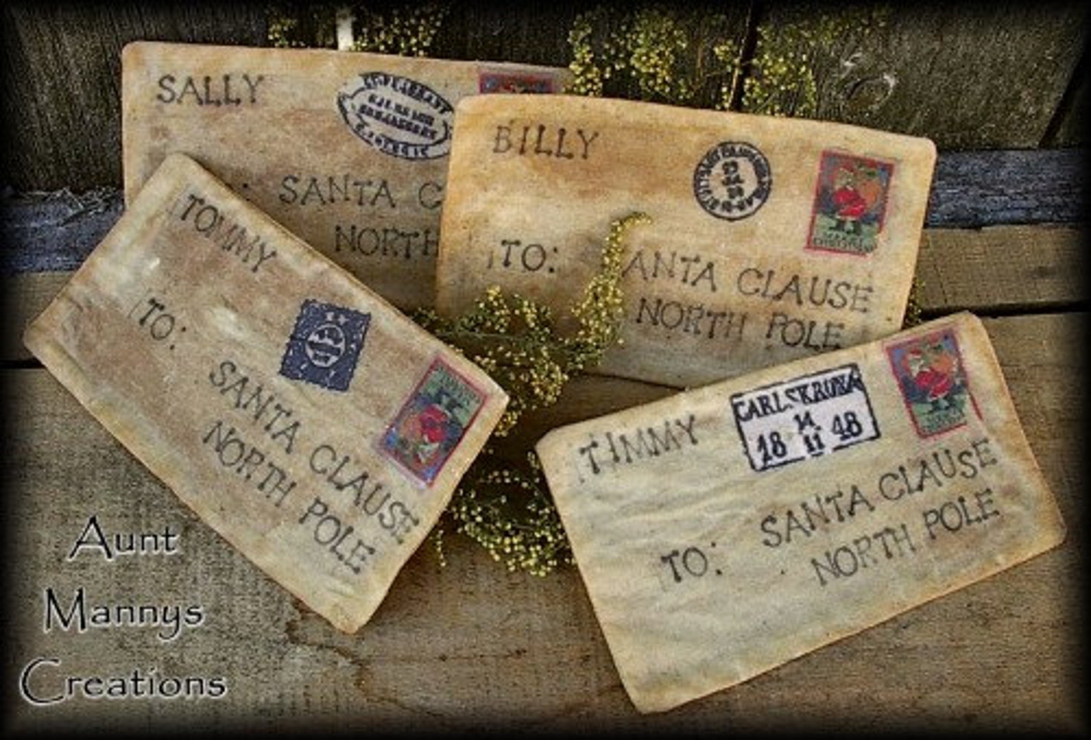Primitive Vintage Style Letters to Santa Pattern - Etsy