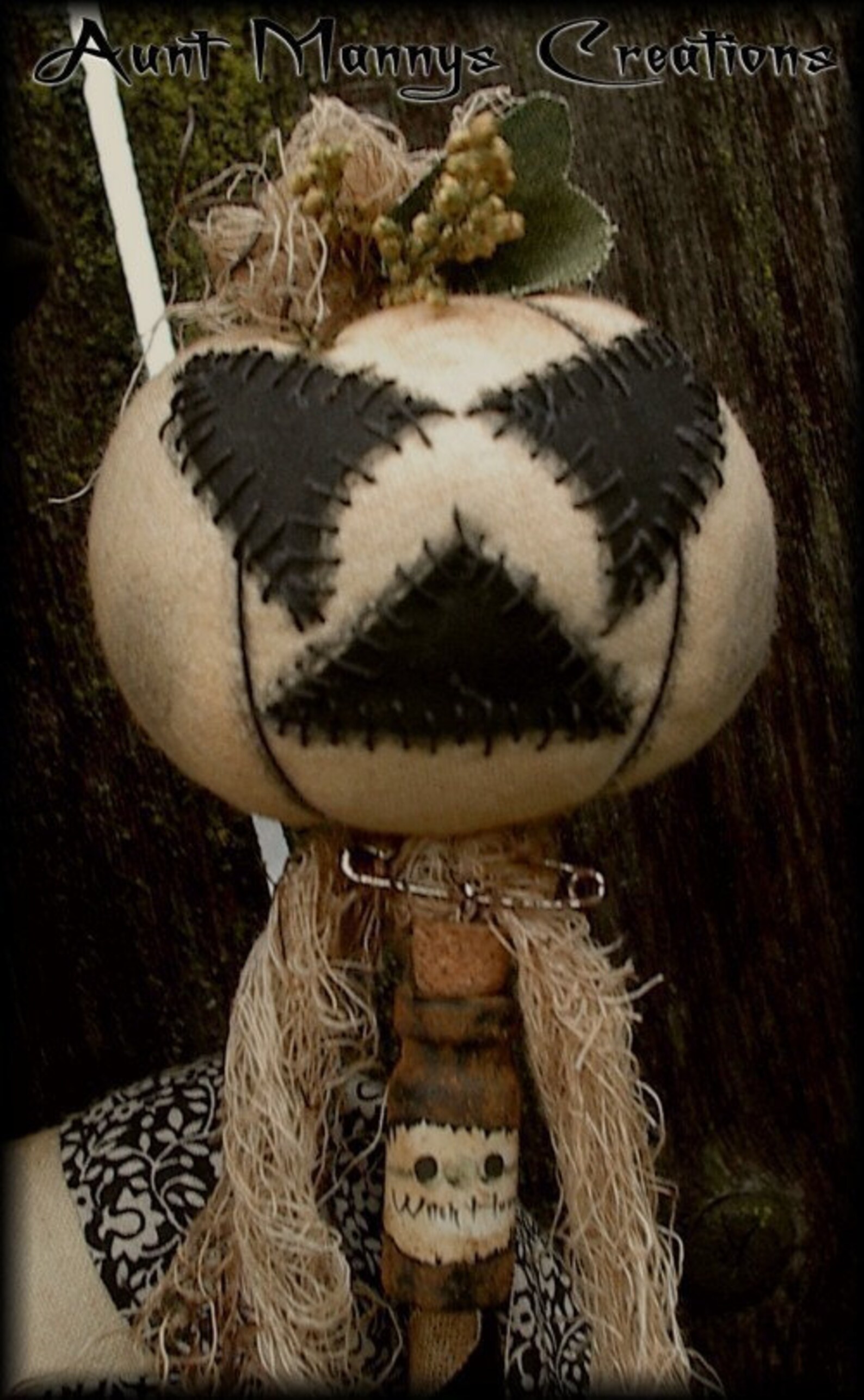 Primitive Halloween Witch Doll Pattern With Potion Bottles and - Etsy