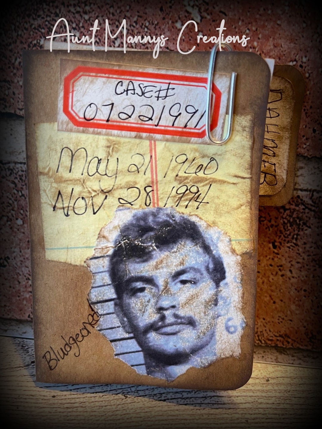 Vintage Style Criminal Case Files Serial Killer Files for Junk Journal ...
