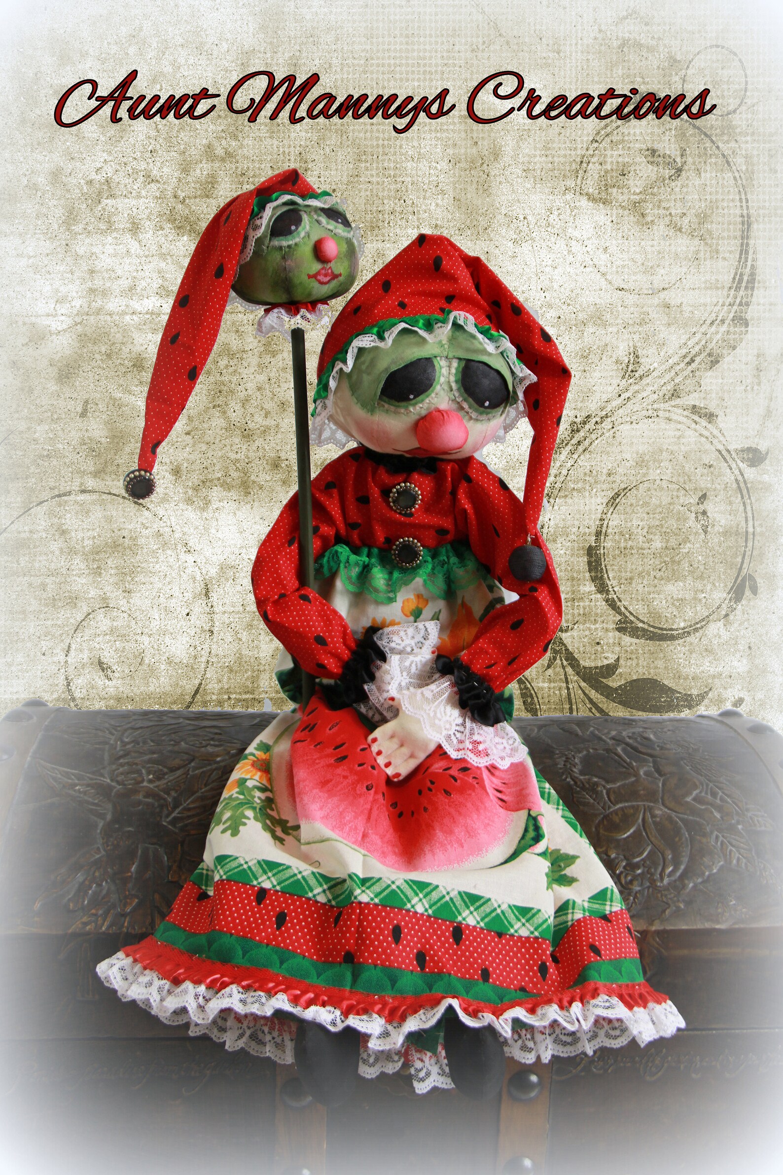 Primitive Spring Summer Watermelon Doll and Mini Watermelon - Etsy