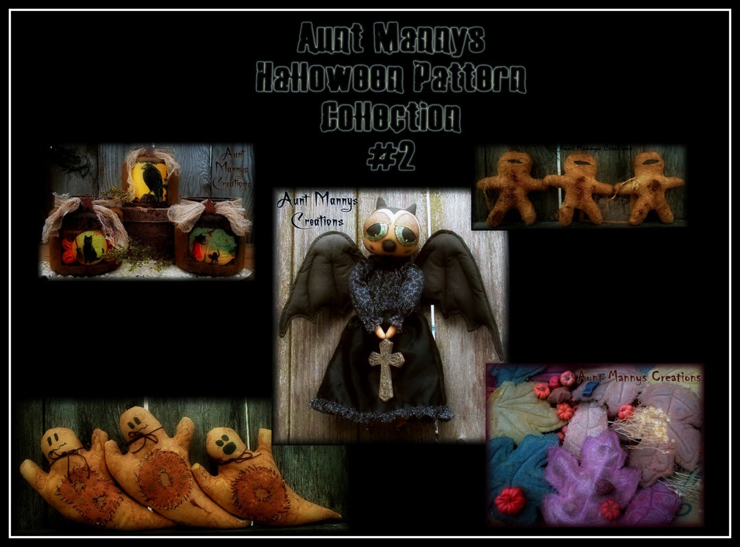 Primitive Halloween Pattern Collection #2 Lot of 5 Patterns! Buy More ...