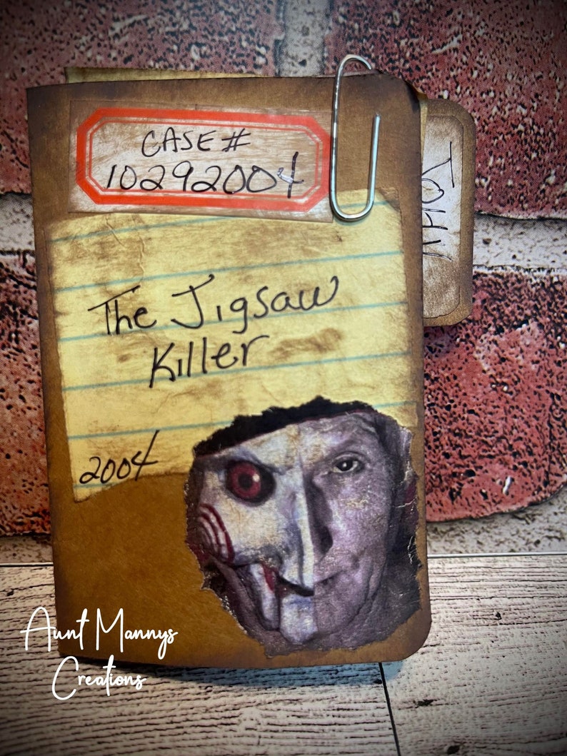 Vintage Style Criminal Case Files Horror Movie Files for Junk - Etsy