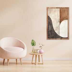 Neutral Line Boho Design Digital Wall Art L Printable Modern Minimalist ...