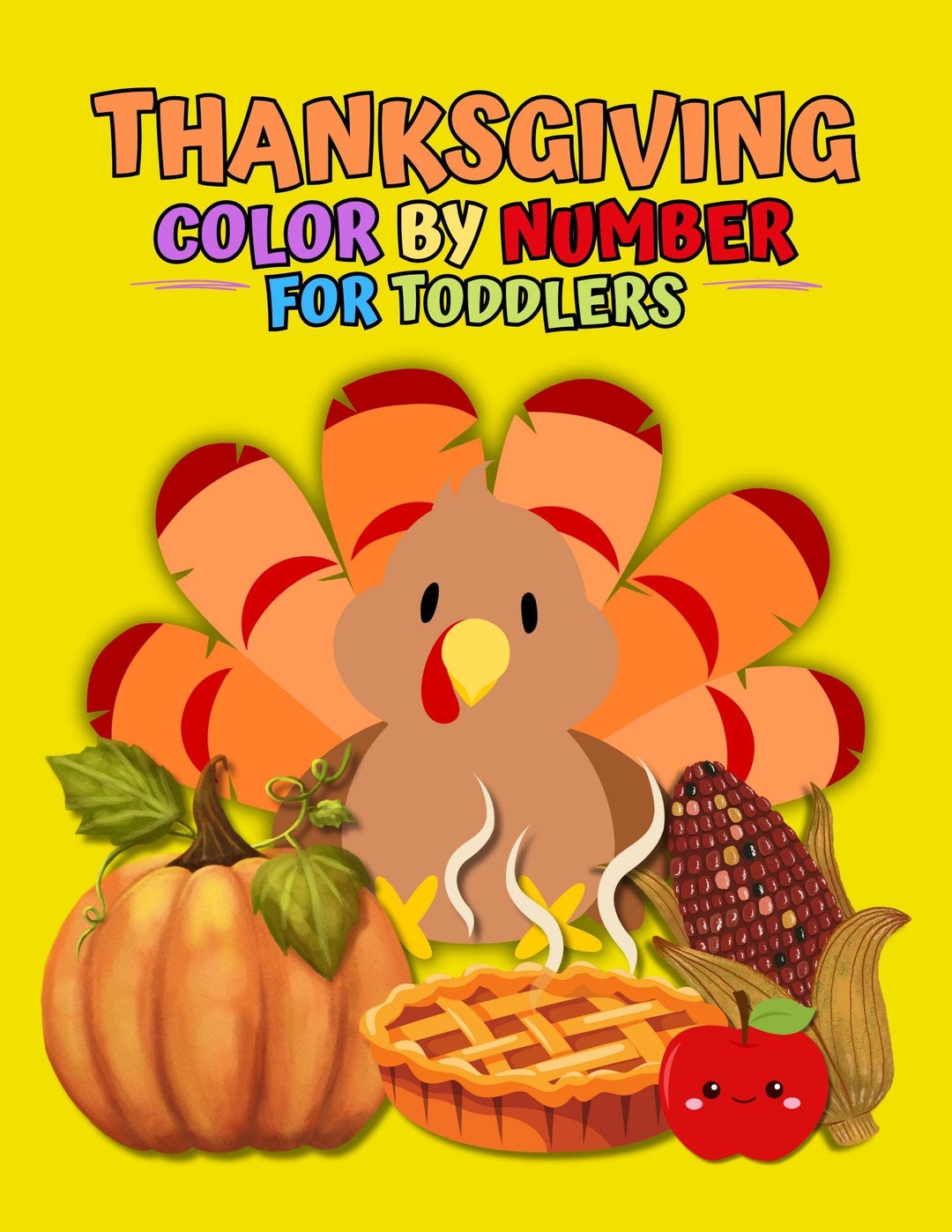 Educational Color by Number for Toddlers ages 1-3 5 Printable ...