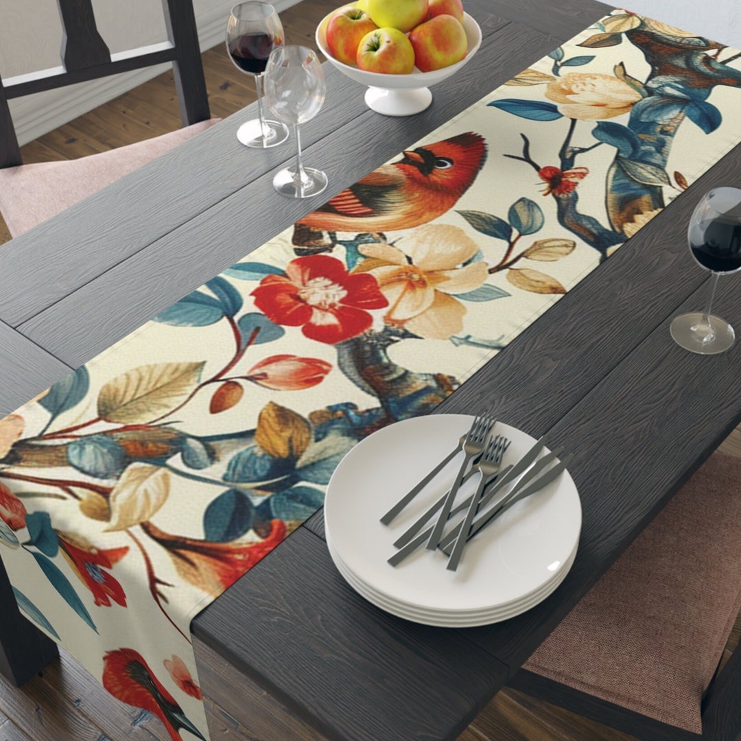 Woodland Creatures Table Runner for Baby Shower cotton Twill - Etsy