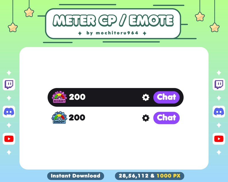 Meter Mommy & Daddy Channel Points | Love | Emotes | Love Emotes ...