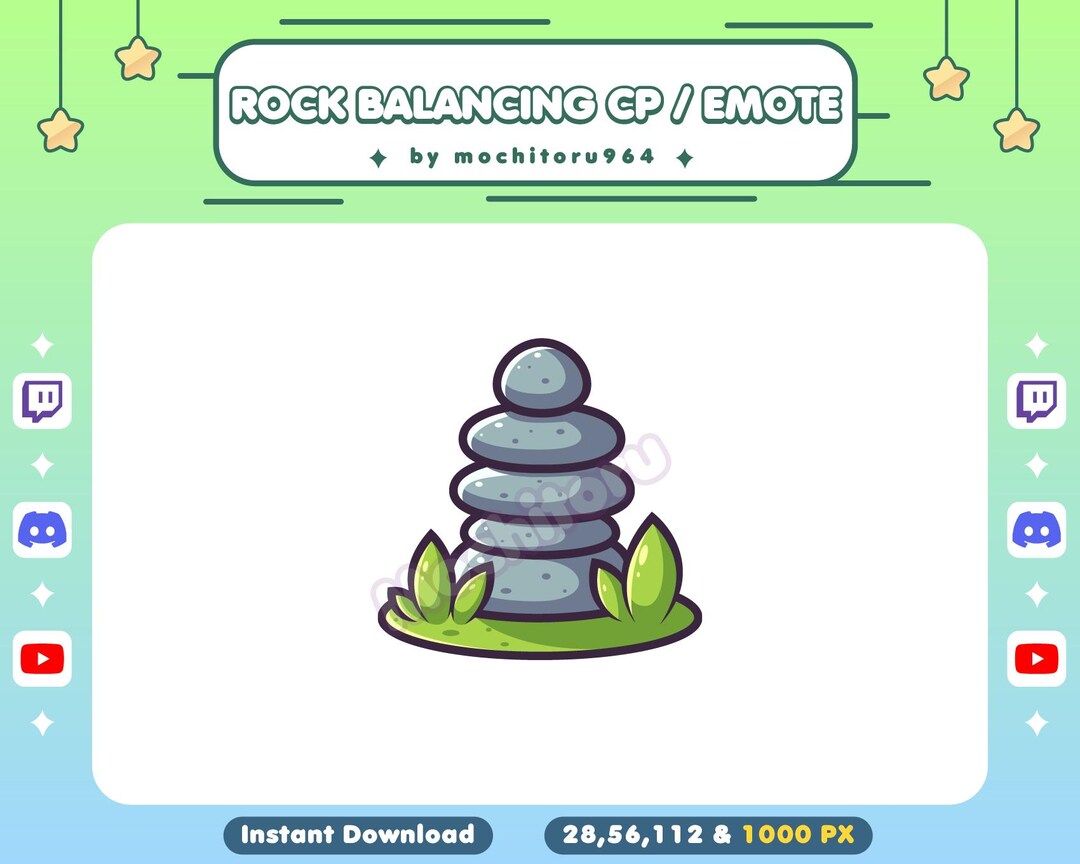 Rock Balancing Channel Points | Rock | Emotes | Stone | Youtube Emotes ...