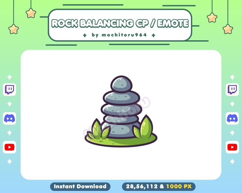 Rock Balancing Channel Points | Rock | Emotes | Stone | Youtube Emotes ...