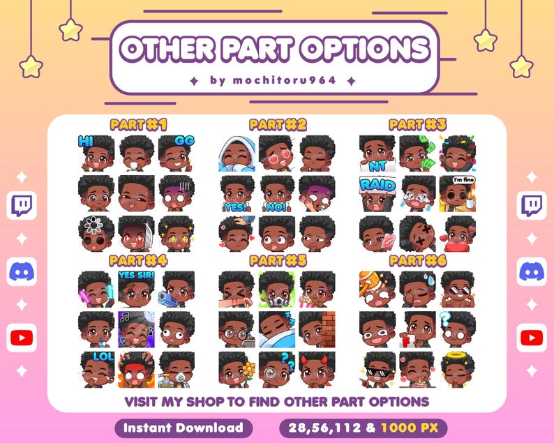 Twitch Emote - Cute Boy Emotes | 9 Boy Emotes Part 5 | Male Emotes ...