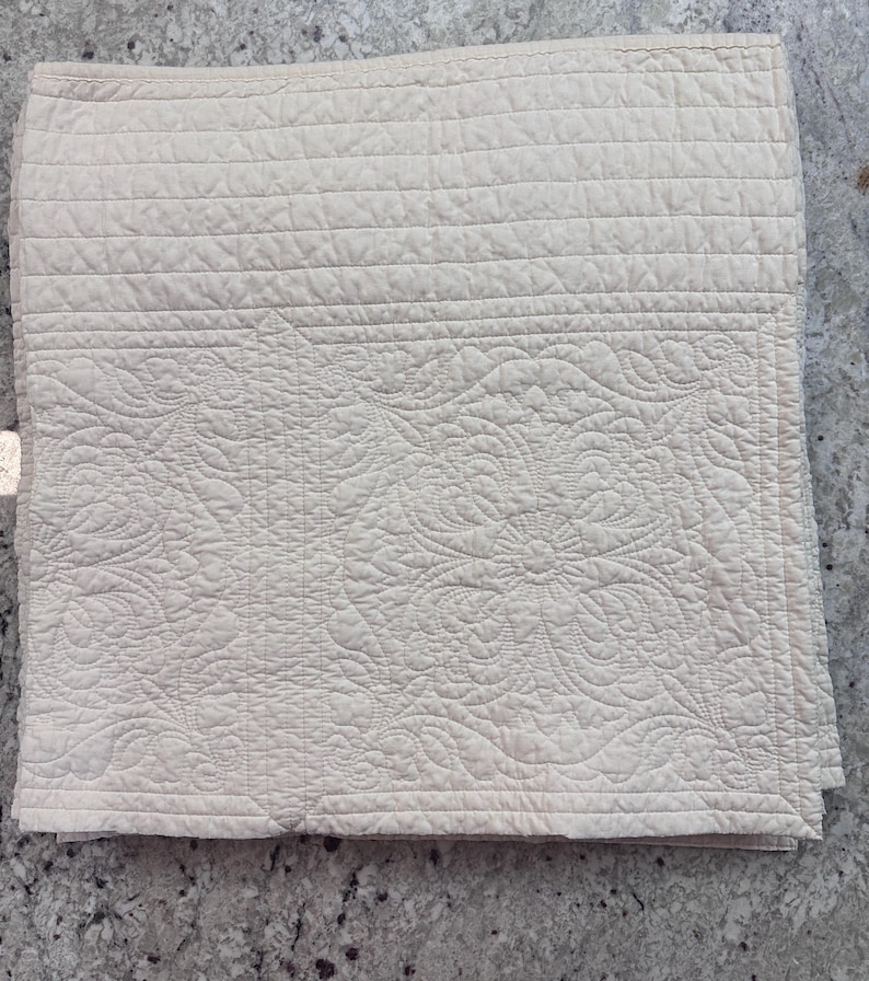 Off White Cream Solid Color Quilt Cutter Piece. READ Below. 20 X 21. - Etsy
