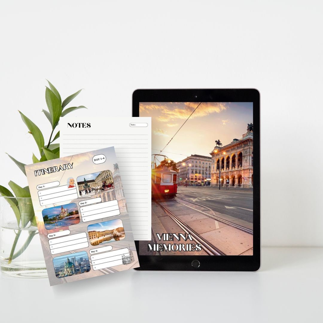 Stylish Vienna Themed Digital Travel Journal and Planner! Strategize ...