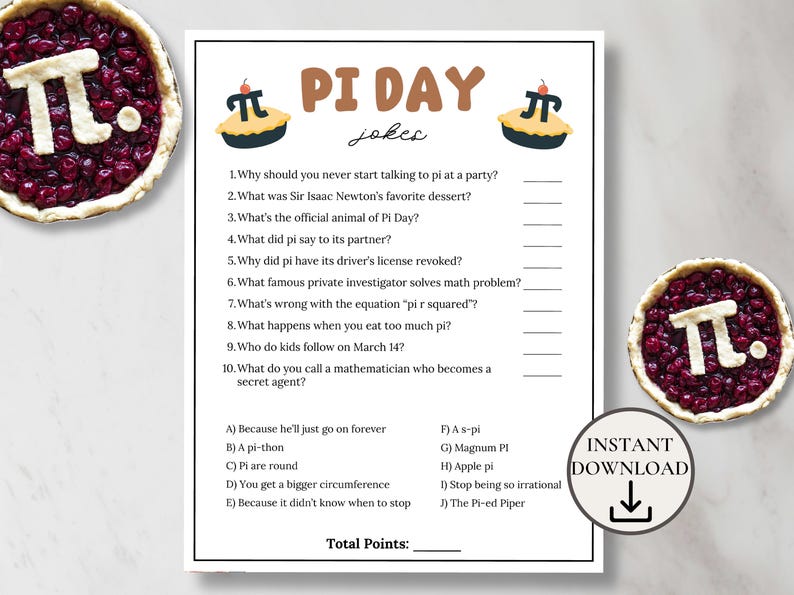 Pi Day Jokes, Math Jokes and Puns, Pi Day Activities for Kids & Adults ...