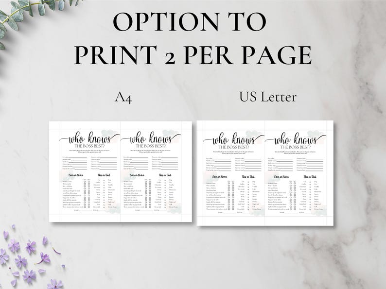 Who Knows the Boss Best Game, Boss Trivia, Office Party Game, Team ...