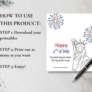 4th of July Handprint Craft, Statue of Liberty Craft, Preschool ...