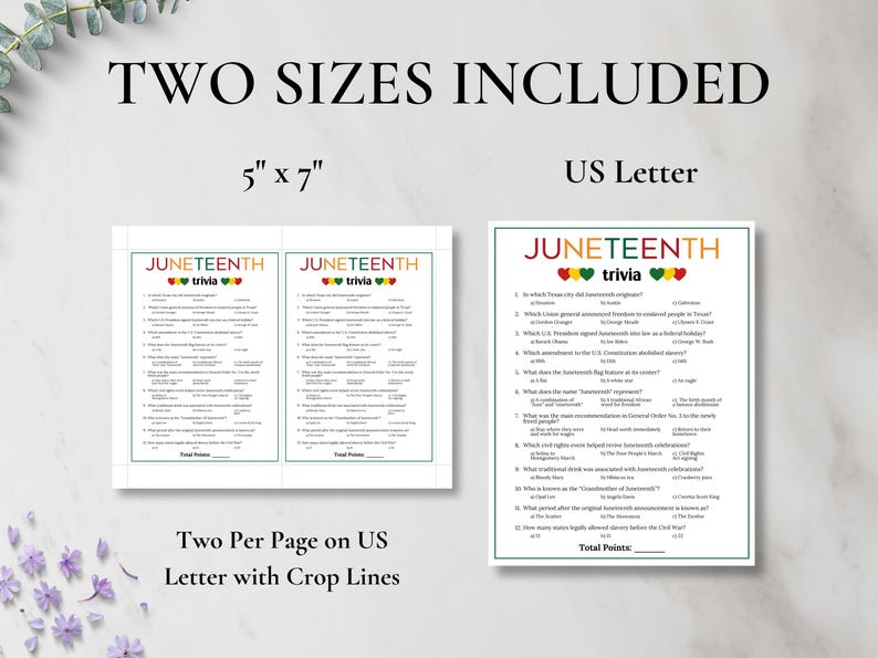 Juneteenth Trivia Game, Juneteenth Games Printable, Juneteenth ...
