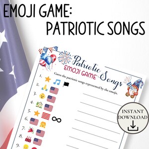 4th of July Emoji Game, Patriotic Songs Trivia Questions, Emoji Quiz ...