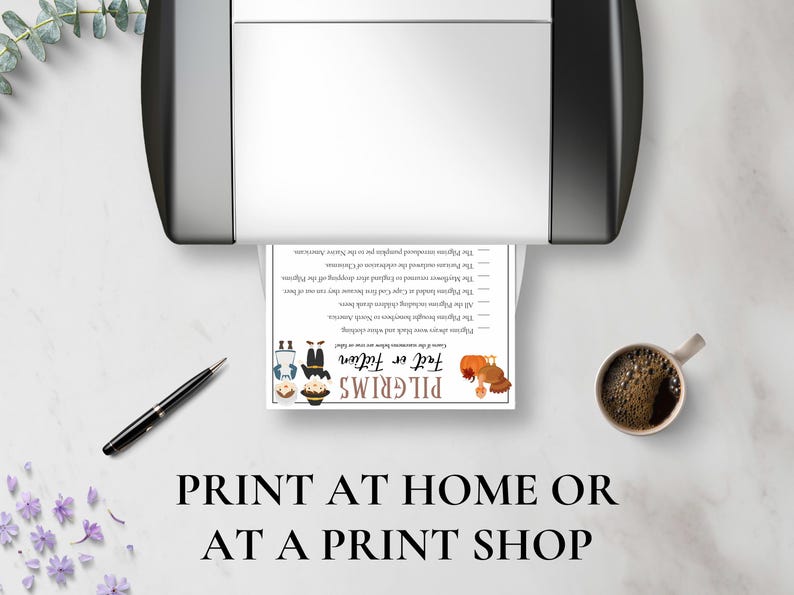 Pilgrims Fact or Fiction Game, Friendsgiving Party Game, Thanksgiving ...