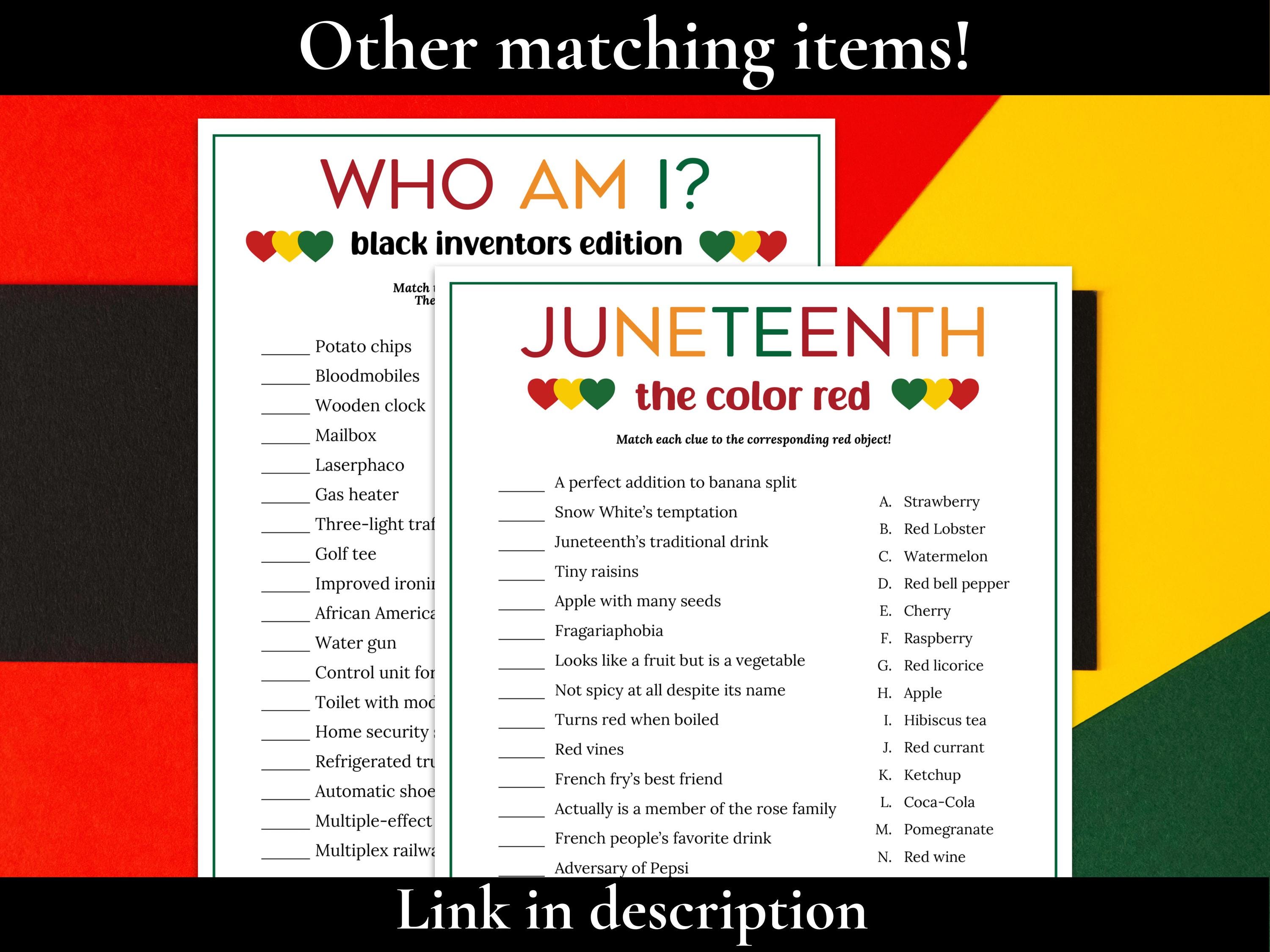 Juneteenth Trivia Game, Juneteenth Games Printable, Juneteenth ...