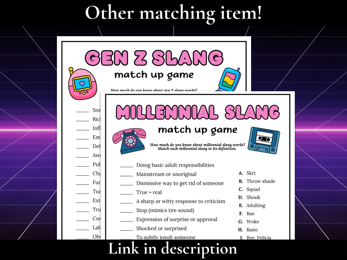 Gen Alpha Slang Trivia Game, 2000s Slang Quiz, 2010s Themed Party ...