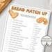 Bread Match up Game, Printable Bread Game, National Bread Month ...