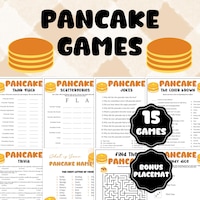 Printable Pancake Riddles, Birthday Party Game, Icebreaker, Slumber ...