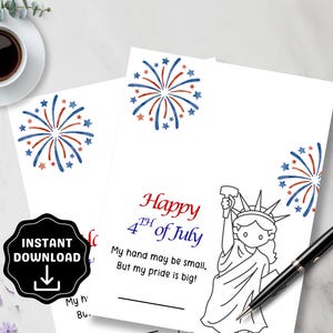 4th of July Handprint Craft, Statue of Liberty Craft, Preschool ...