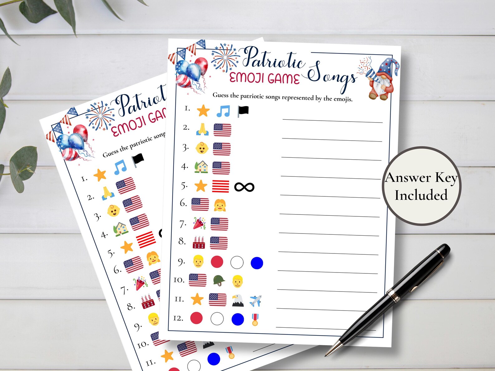 4th of July Emoji Game, Patriotic Songs Trivia Questions, Emoji Quiz ...